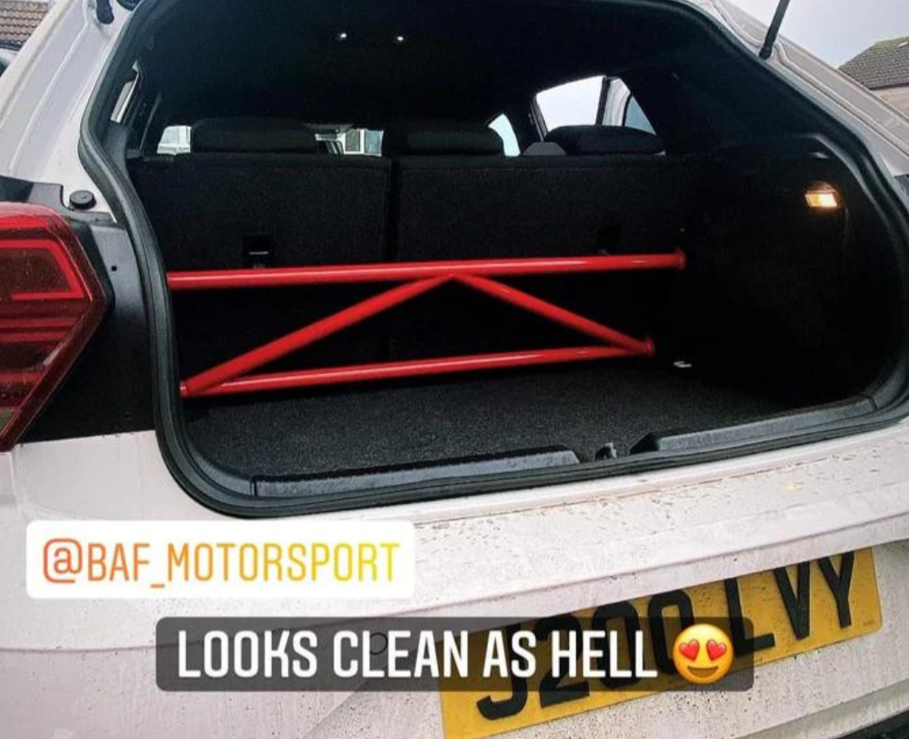 K-Brace® - Volkswagen Polo GTI MK6 AW Rear Strut Brace — BAF Motorsport