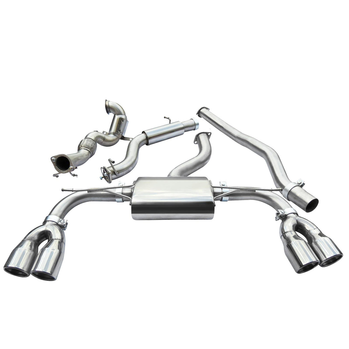 Audi S3 (8V) Saloon (Non-Valved) (13-18) Turbo Back Performance Exhaus ...