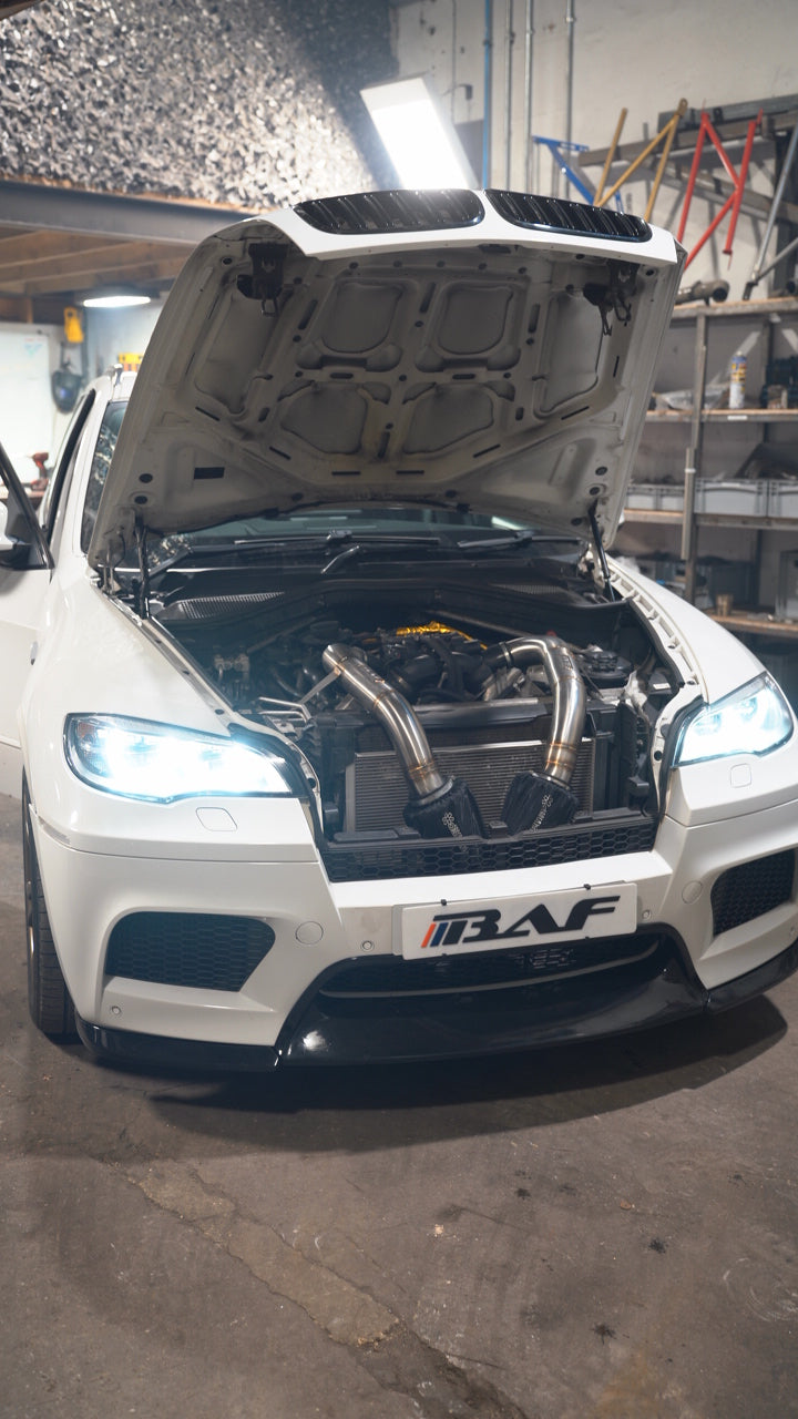 BMW X5M/X6M Custom Stainless Steel Air Intakes - S63 Engine — BAF ...
