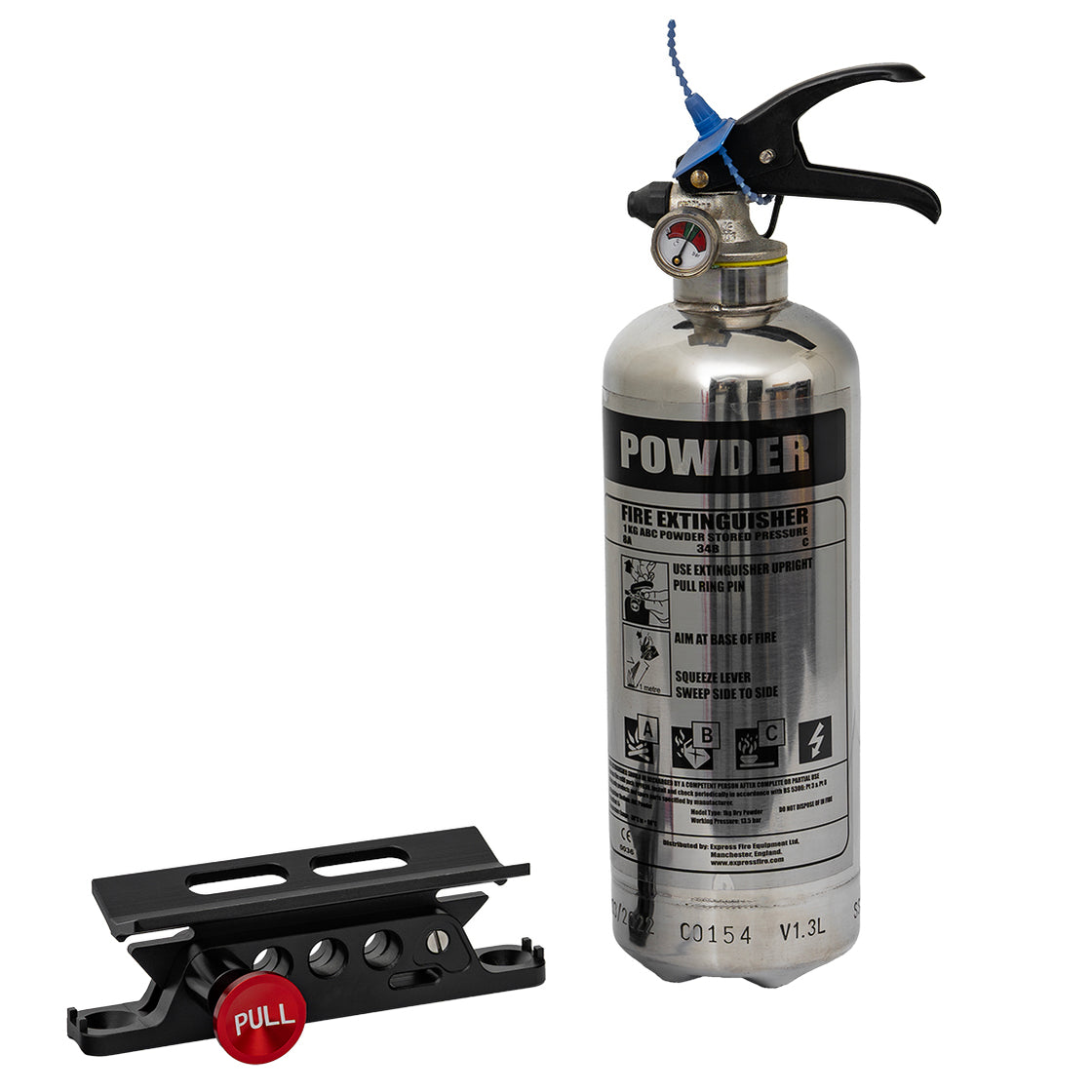 1kg Fire Extinguisher & Quick Release Mount — BAF Motorsport