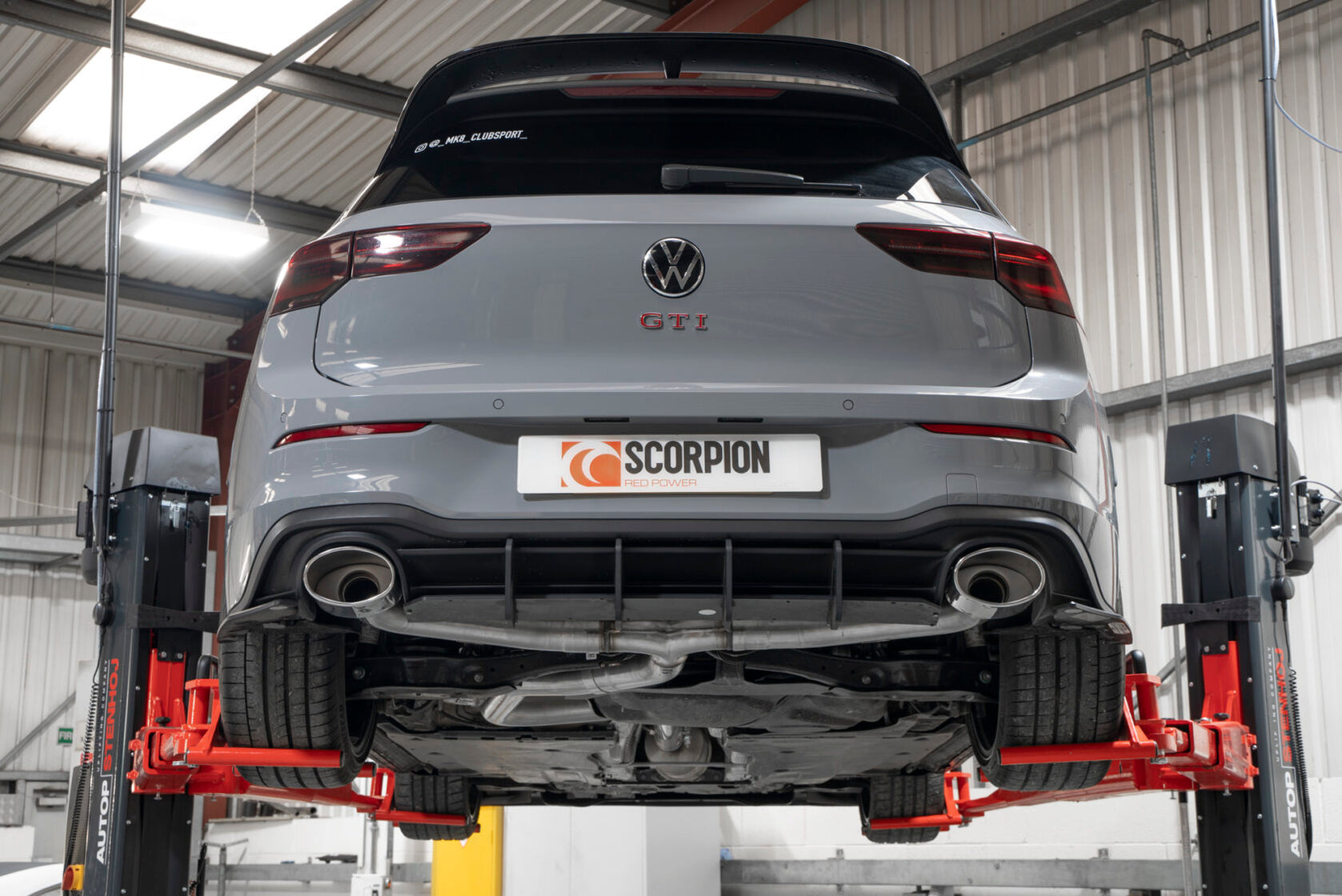Scorpion Volkswagen Golf Mk8 GTI Clubsport Predator GPF-back Exhaust ...
