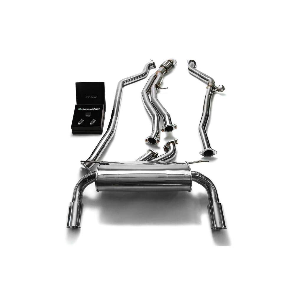 Armytrix Valvetronic Exhaust System Front Y Pipe + Mid Pipe + Valvetro ...